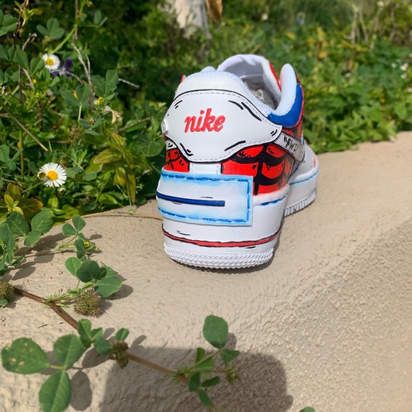 Nike | Shoes | Af Shadow Custom Spiderman Signed By Marc Guggenheim ...